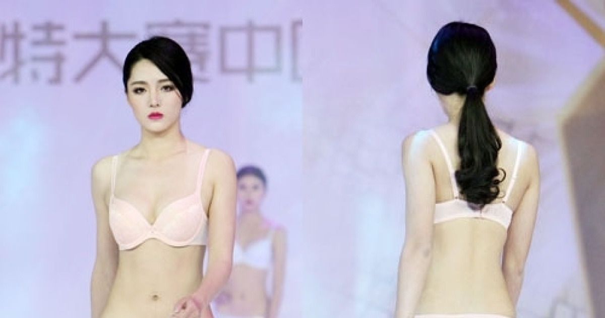 [포토]중국 모델 Gan Jia Yue, 숨막히는 란제리 뒤태
