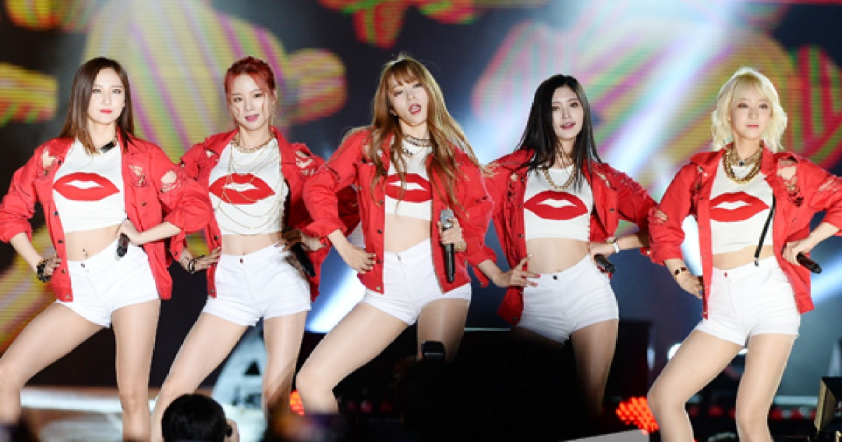 [TD포토] EXID '입술 프린트 의상에 시선집중'