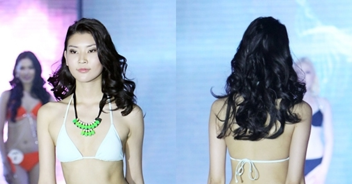 [포토]'아시아뉴스타모델 몽골' GOBI상 B.ANUJIN, 숨막히는 비키니 뒤태