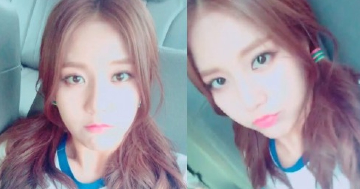 AOA 혜정, 뾰로통한 표정에서 입술 삐쭉 애교로 "광주에서 만나요"