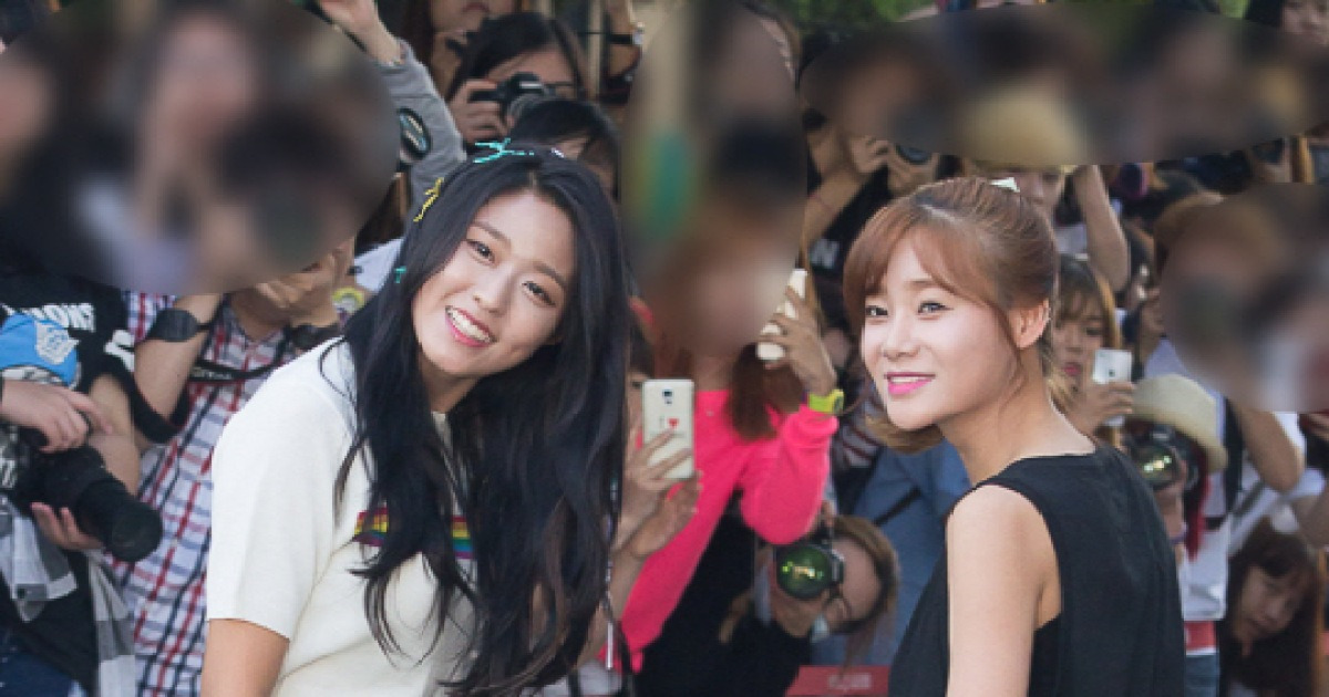 [포토] AOA 설현-유나, '리허설 잘하고 올께요~'