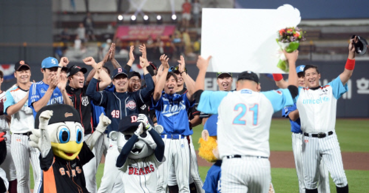 [SS포토]KBO 올스타전 드림 올스타, '상금이 오는구나'