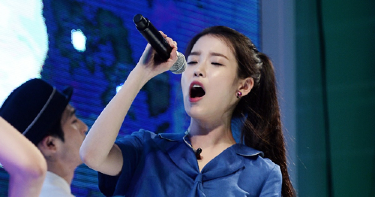 아이유 '3단 고음 장전' [MBN포토]