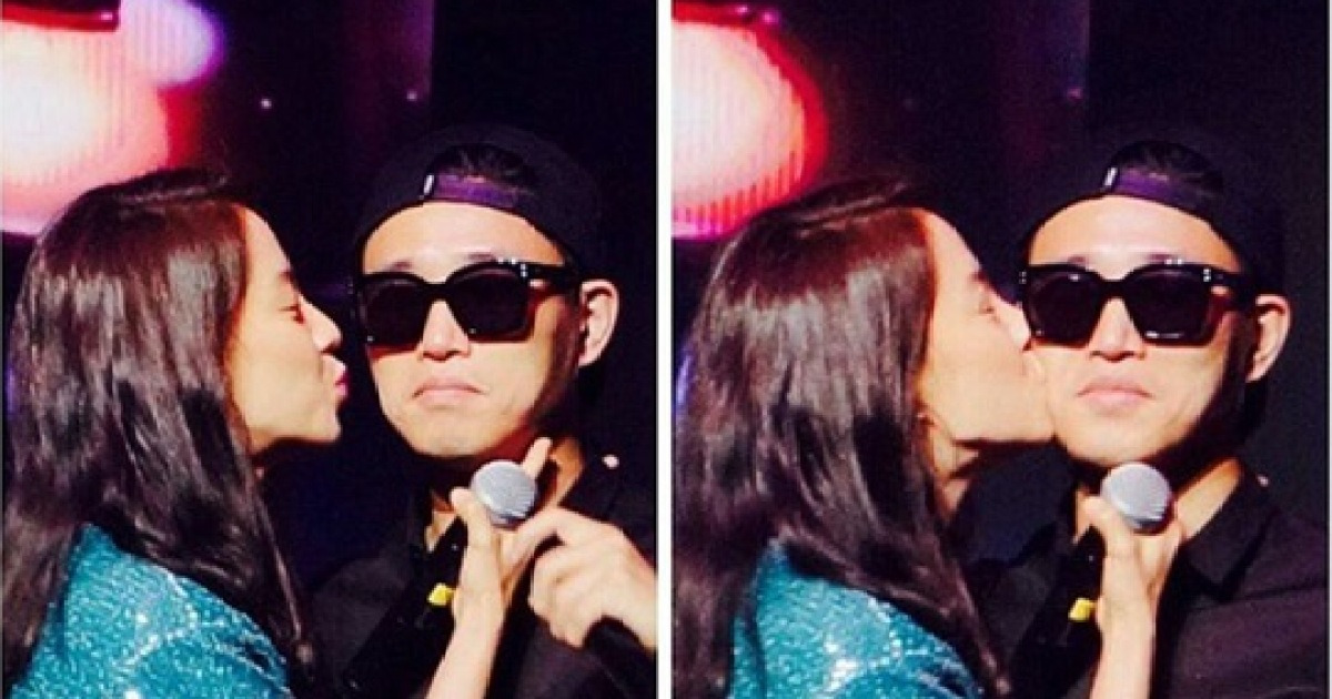 "우결 보다 더하다" 송지효, 월요커플 개리에 깜짝 뽀뽀