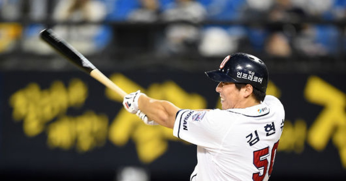 '20호포-8G 5홈런' 김현수, 누가 똑딱이라 했나?