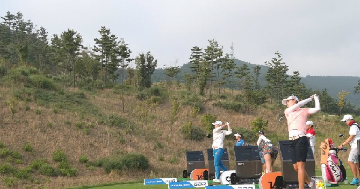 골프존, KLPGA 한화금융클래식 드라이빙레인지에 GDR 설치