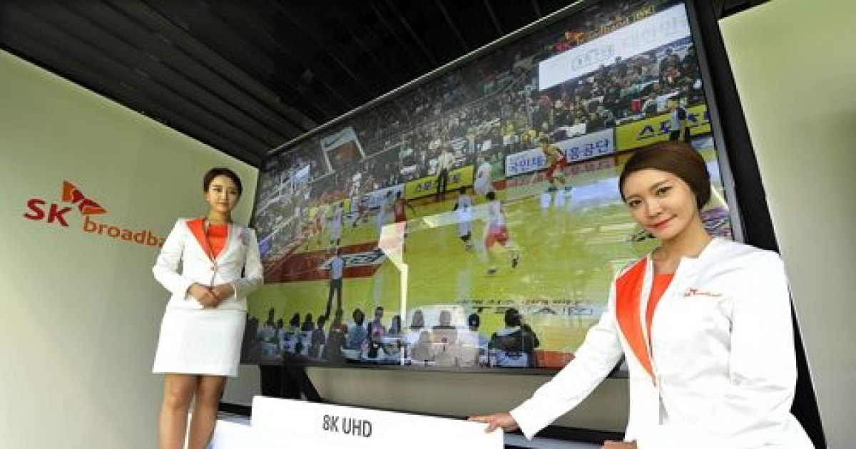 SKB, IPTV에서 8K UHD 첫 시연
