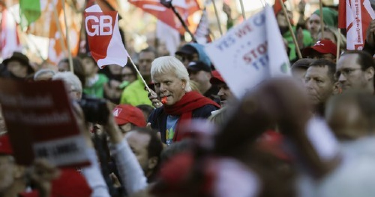 Germany Free Trade Protest