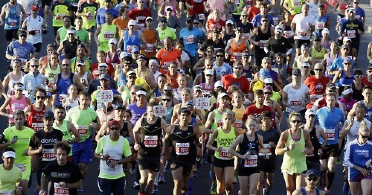 APTOPIX Chicago Marathon