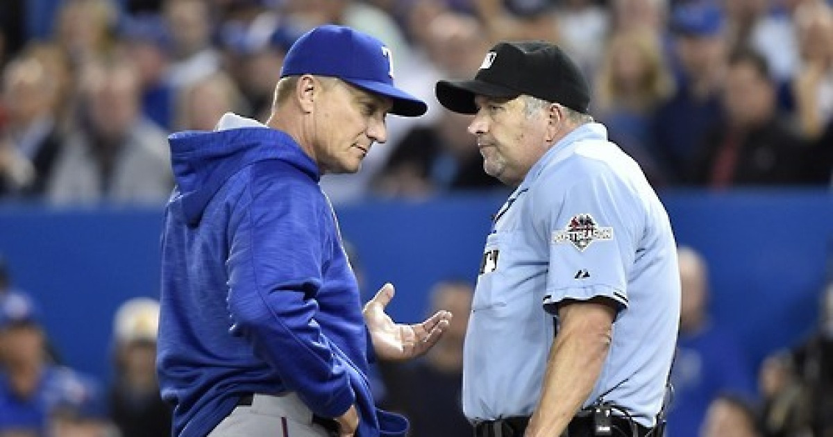 CORRECTION ALDS Rangers Blue Jays Baseball