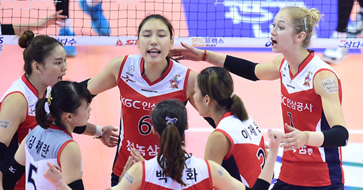 [MD포토] 기뻐하는 KGC 인삼공사