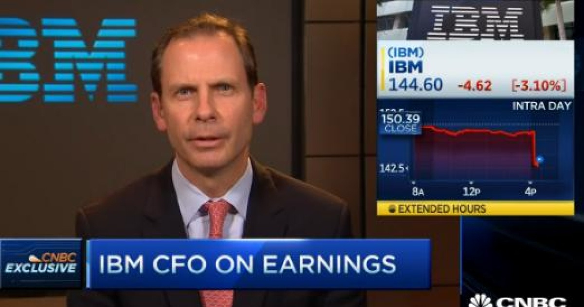 [CNBC] IBM CFO "사업 전환기에 따라 매출 부진 불가피"