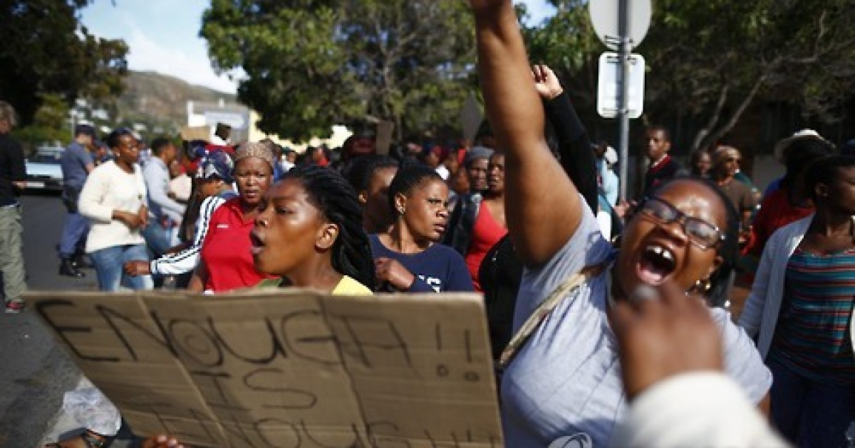 SOUTH AFRICA MASIPHUMELELE PROTESTS
