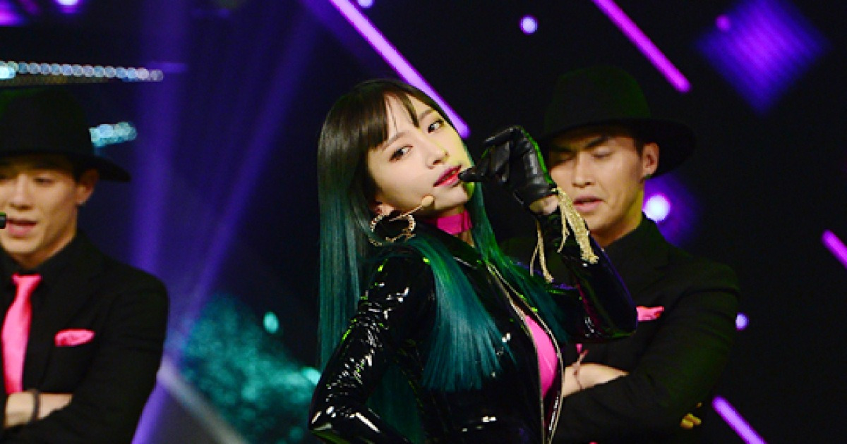 [TD포토] EXID 하니 '파격적인 전신 가죽 타이즈'