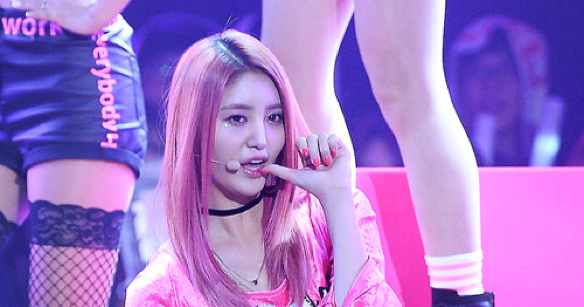 EXID 정화 '손가락 앙 물고' [MBN포토]