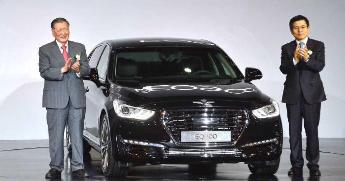 현대자동차 '제네시스 EQ900' 신차발표회