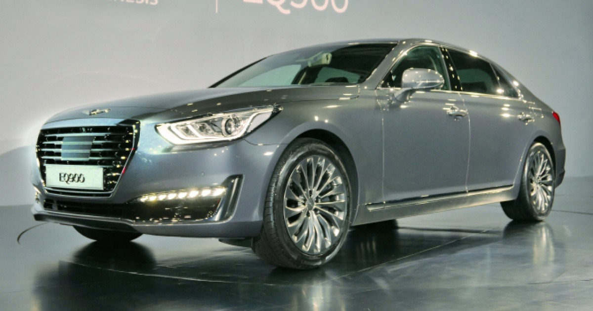 제네시스 EQ900 공개..외신 반응은