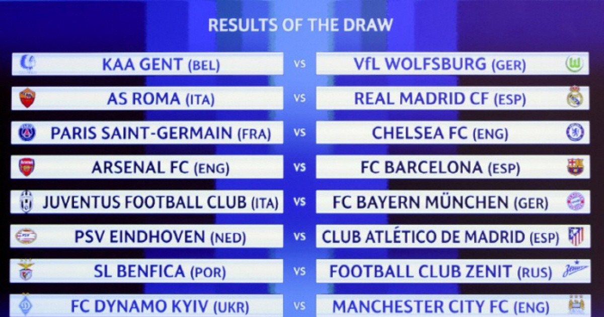 UEFA 챔스 16강 '디펜딩챔프 바르샤 vs EPL 선두 아스널 빅매치'