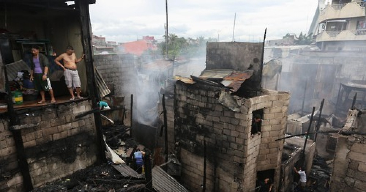 PHILIPPINES FIRE AFTERMATH
