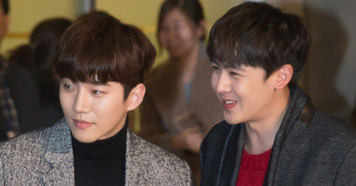 [포토] 2PM 준호-택연, '화기애애~'