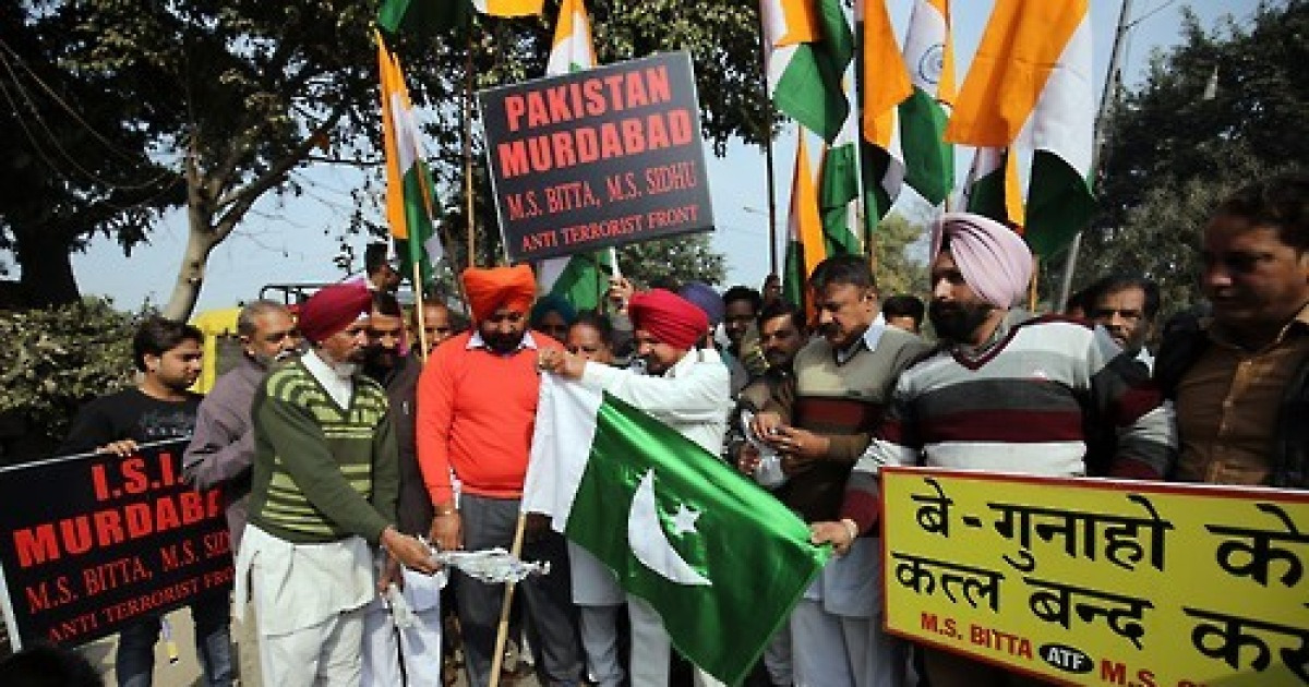 INDIA AIR FORCE BASE ATTACK PROTEST