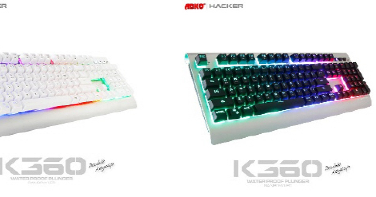 앱코, 완전방수 플런저 키보드 'K360' 출시