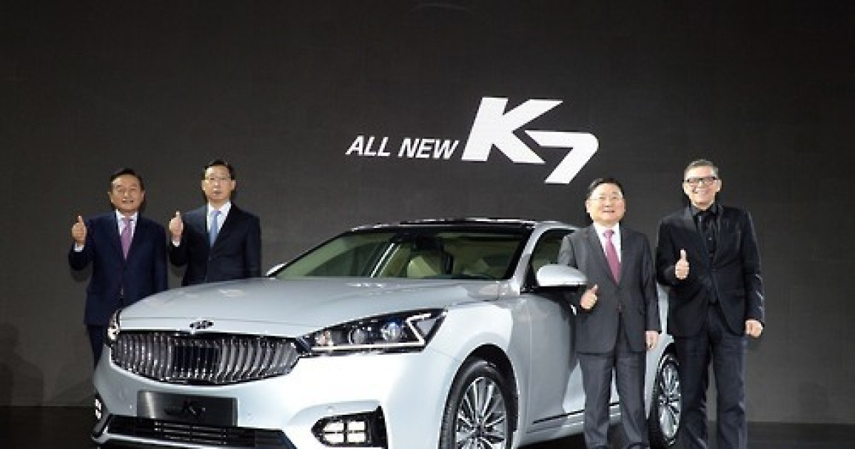 k7 풀체인지 '올 뉴 k7'오늘 출시, 사전 계약만 7만 5천대..가격은 3천 90만원부터 시작