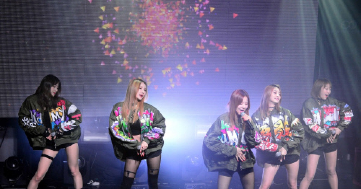 [SS포토]객석을 열광케 하는 EXID, "4년만의 첫 콘서트랍니다~"