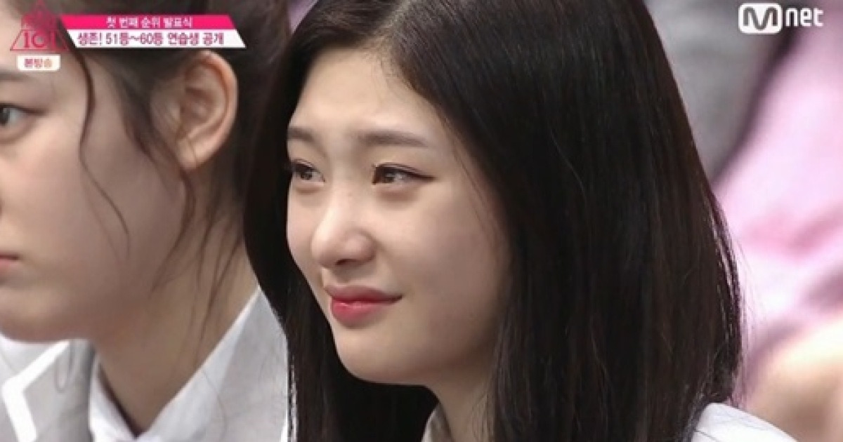 '프로듀스101' MBK 정채연 눈물펑펑, 51~60등 하위권에 감정이입