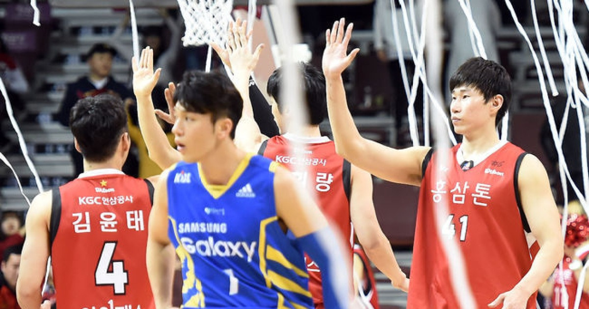 [사진]96-71 승리 거둔 KGC,'6강 전쟁 기선 제압'