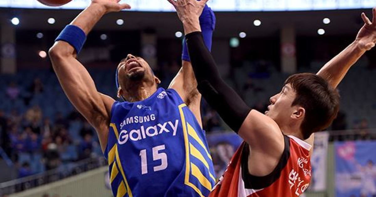 [ST포토]'KGC-삼성 6강 플레이오프는 치열했다'