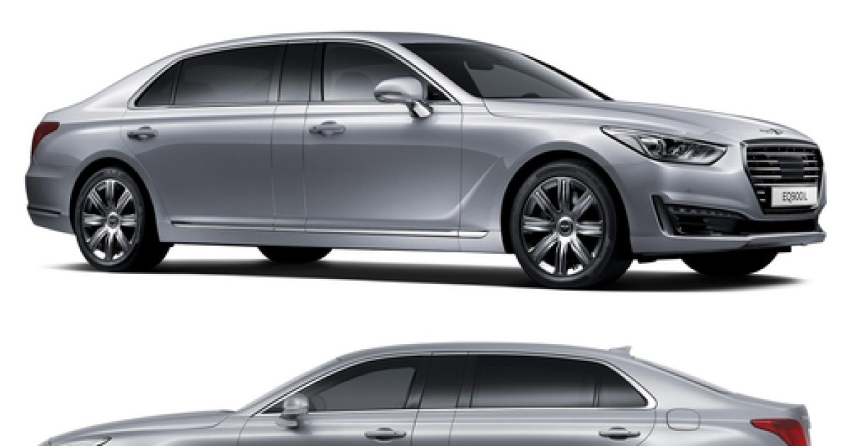 제네시스 EQ900 리무진 출시.."1억5000만원짜리 고품격 초대형 세단"