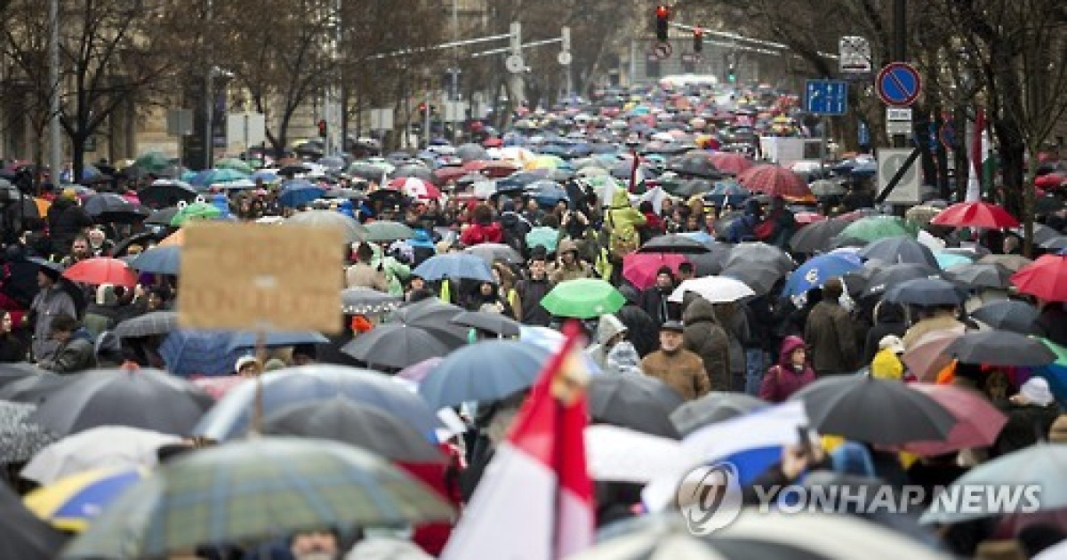 HUNGARY PROTEST