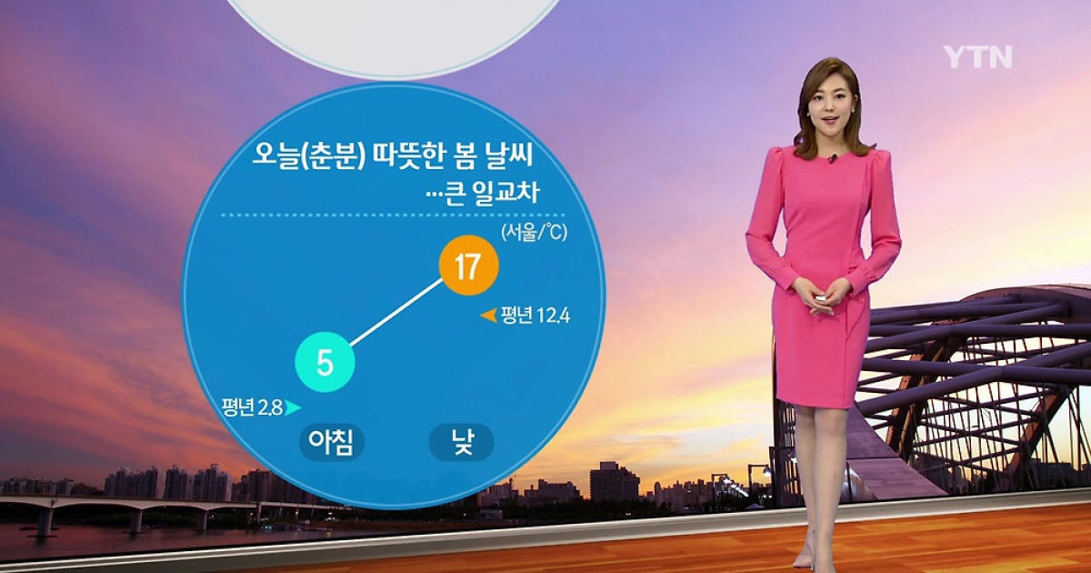 [날씨] 오늘 '춘분' 따뜻한 봄날..미세먼지 주의