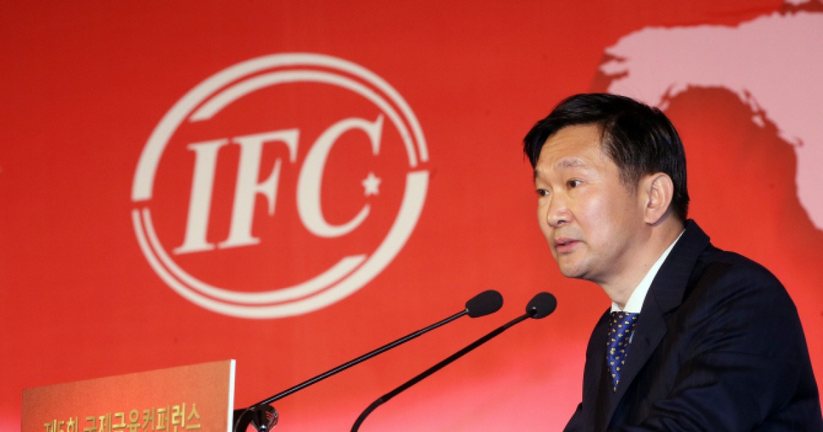 [IFC 2016 포토]송인창 국제경제관리관 '중국 금융시장 평가는?'