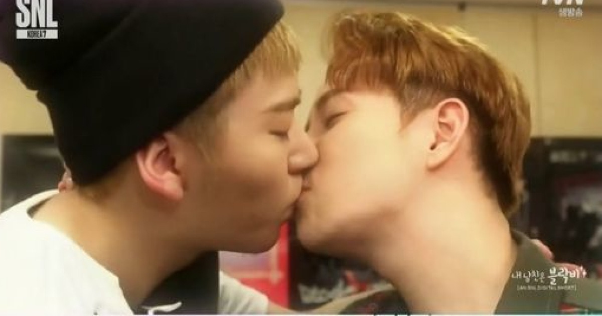 'SNL7' 블락비 지코·박경, 충격의 키스신