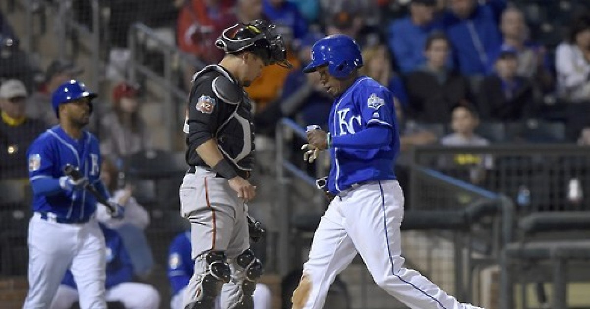 Giants Royals Spring Baseball
