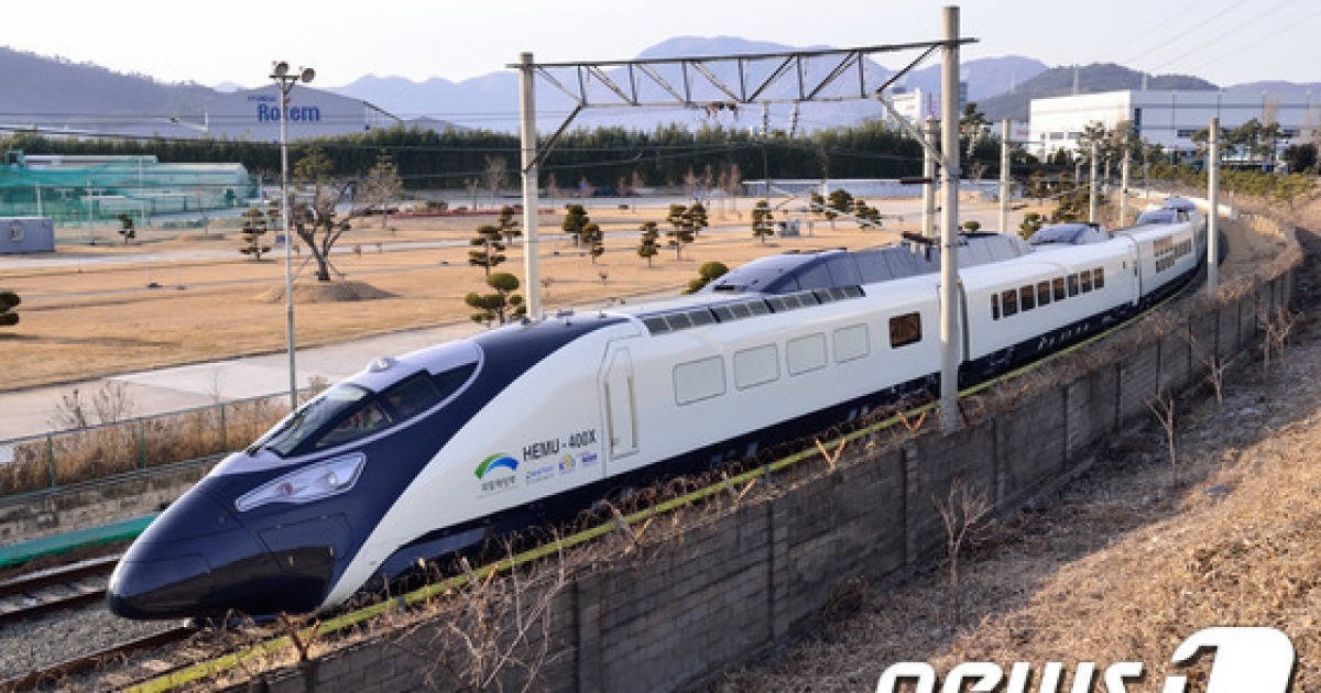 최고시속 '430km'로 달리는 고속열차 '해무'