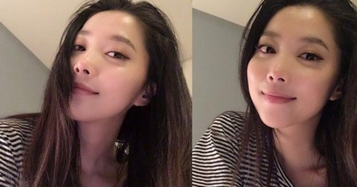 [ET-SNS] 오윤아, 심야 밝히는 형광등 미모 '눈부셔'