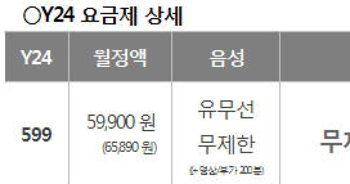 KT 'Y24 요금제' 돌풍..24세 이하 절반 선택