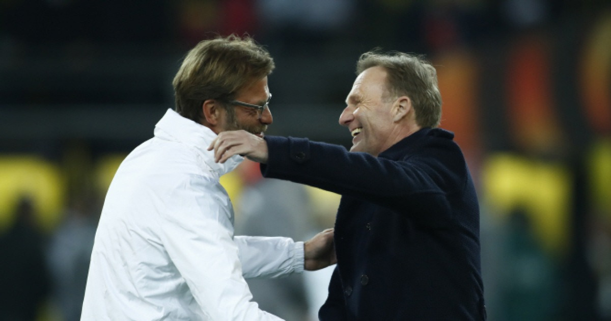 [포토] 리버풀 vs BVB, 위르겐 클롭 반기는 도르트문트 CEO
