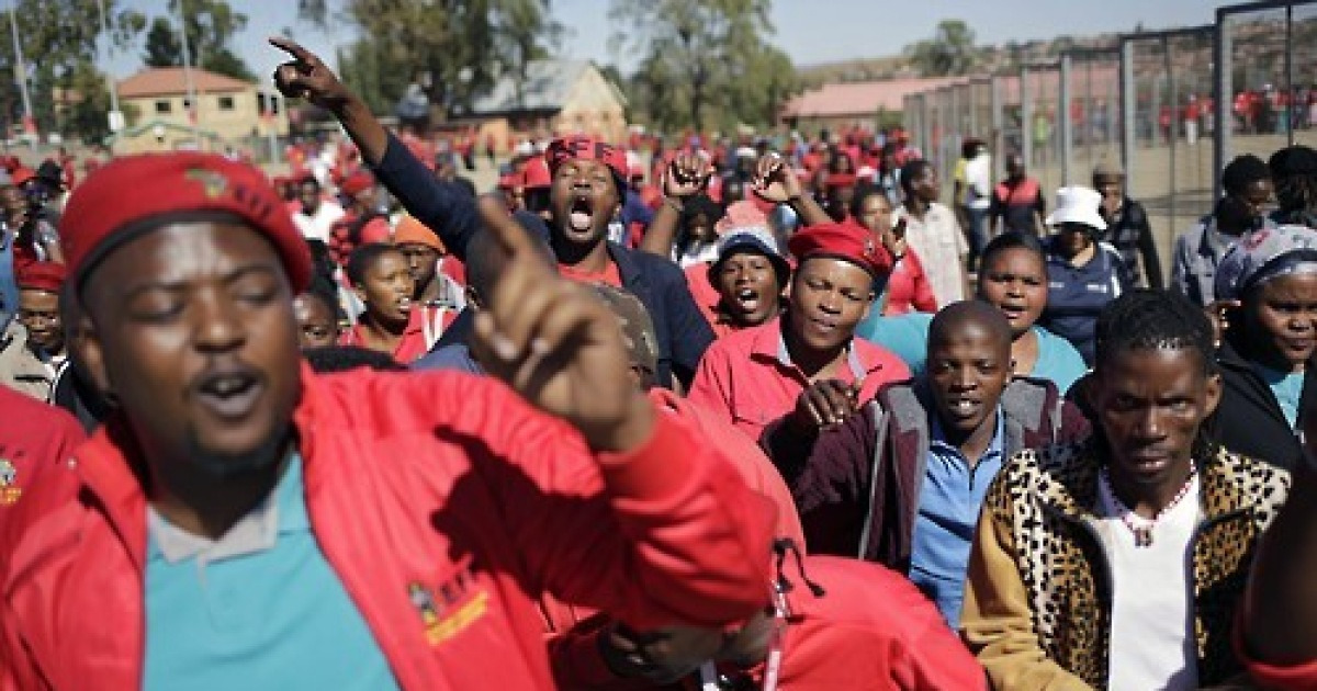 SOUTH AFRICA PARTIES EFF MANIFESTO LAUNCH