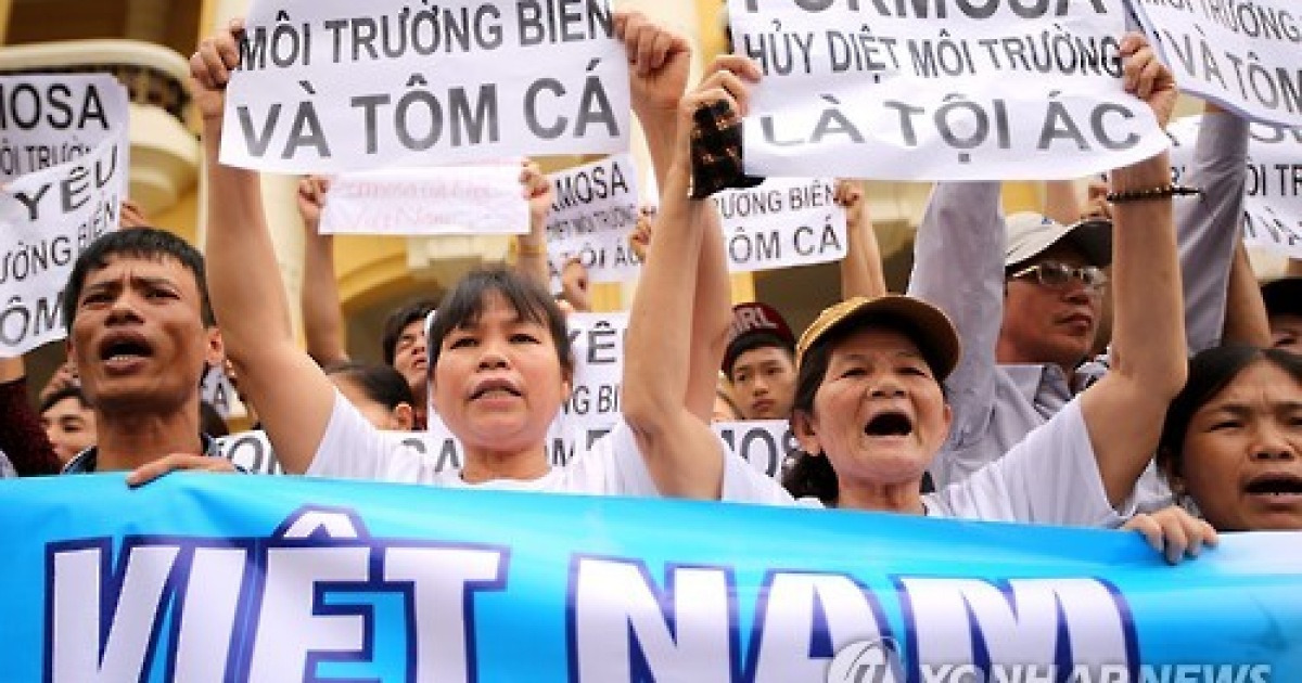 VIETNAM TAIWAN PROTEST DEAD FISH