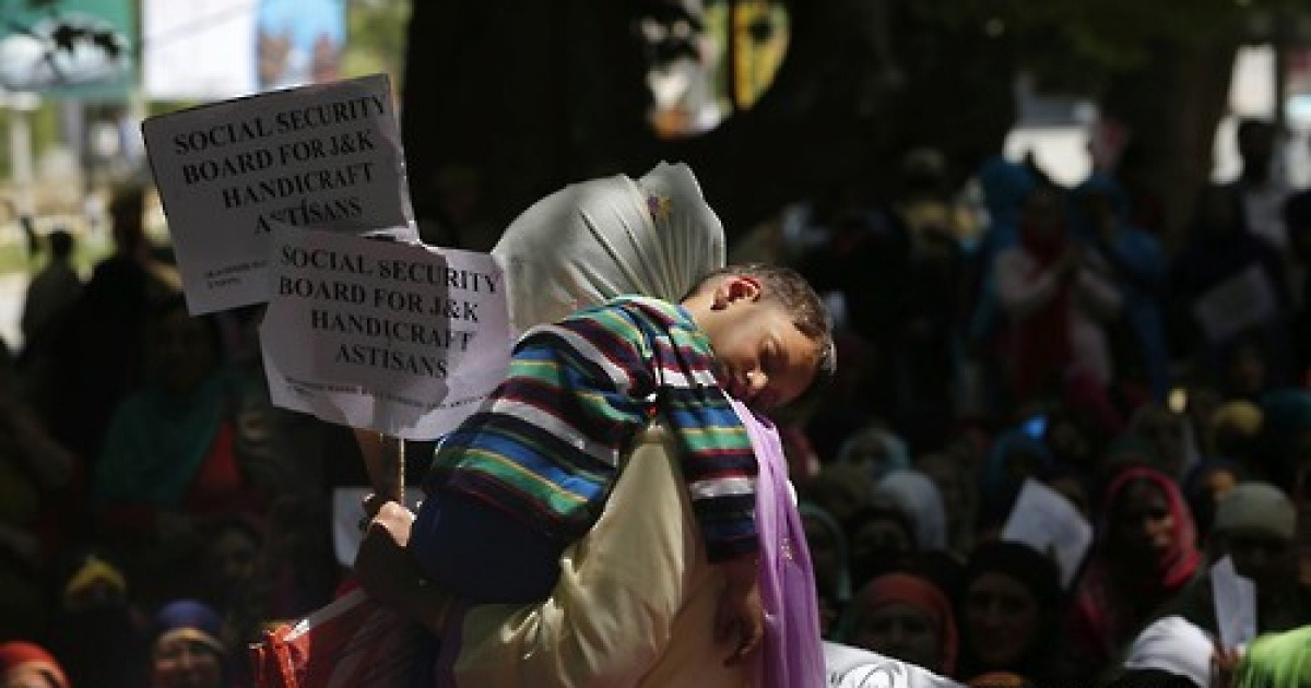 INDIA LABOUR DAY PROTEST