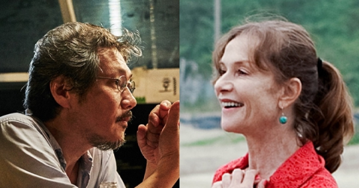 홍상수·이자벨 위페르 칸영화제서 신작 촬영