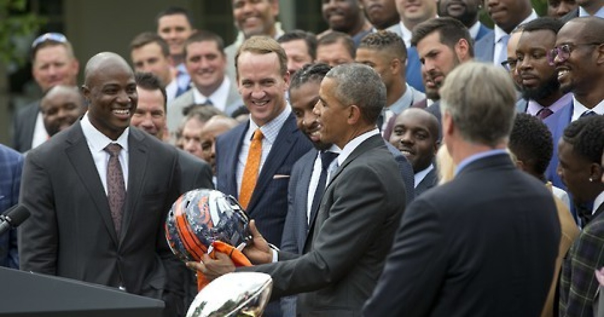 Obama Broncos Football