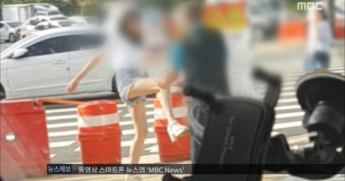 왜 쳐다봐 30대 여성이 70대 노인 묻지마 폭행
