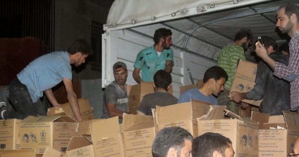 SYRIA UNREST AID DARAYYA