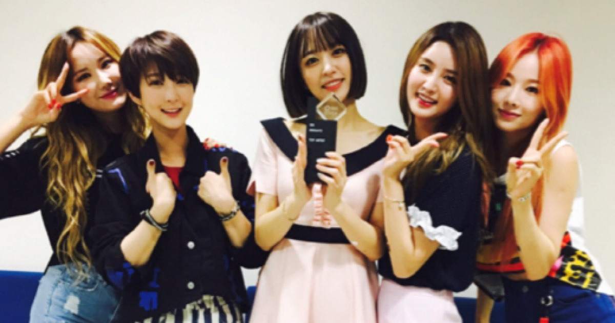 '인기가요' EXID, 기쁨의 수상소감 "LEGGO가 준 값진 1위"