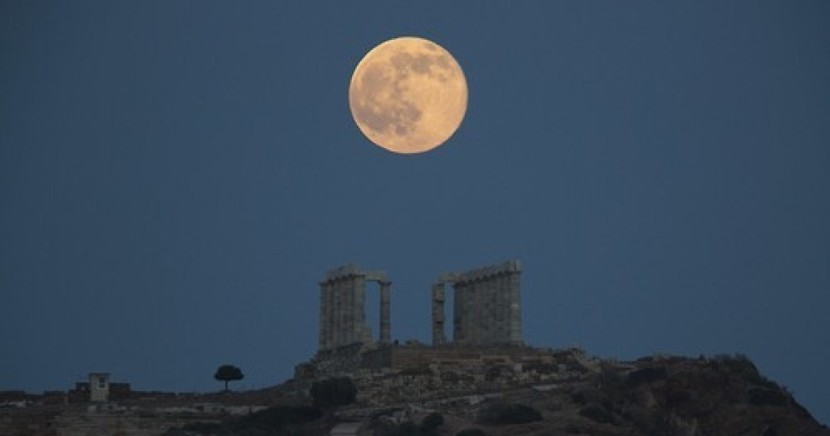 Greece Full Moon